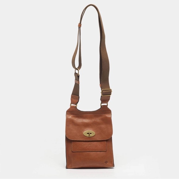 Bags | Mulberry Antony Brown Leather Messenger Bag | Poshmark